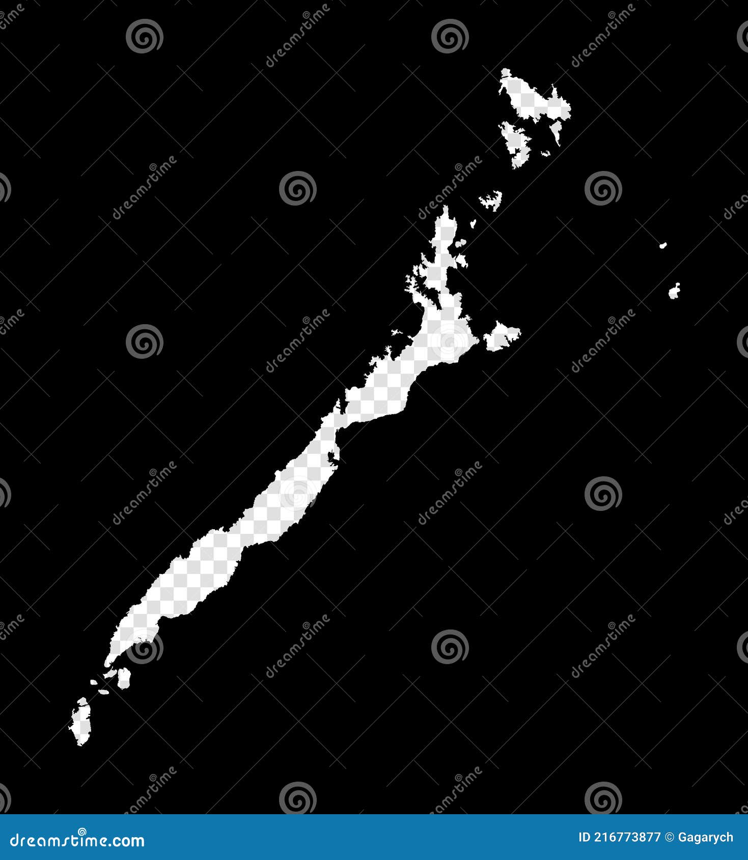 Stencil map of Palawan. stock vector. Illustration of contour - 216773877