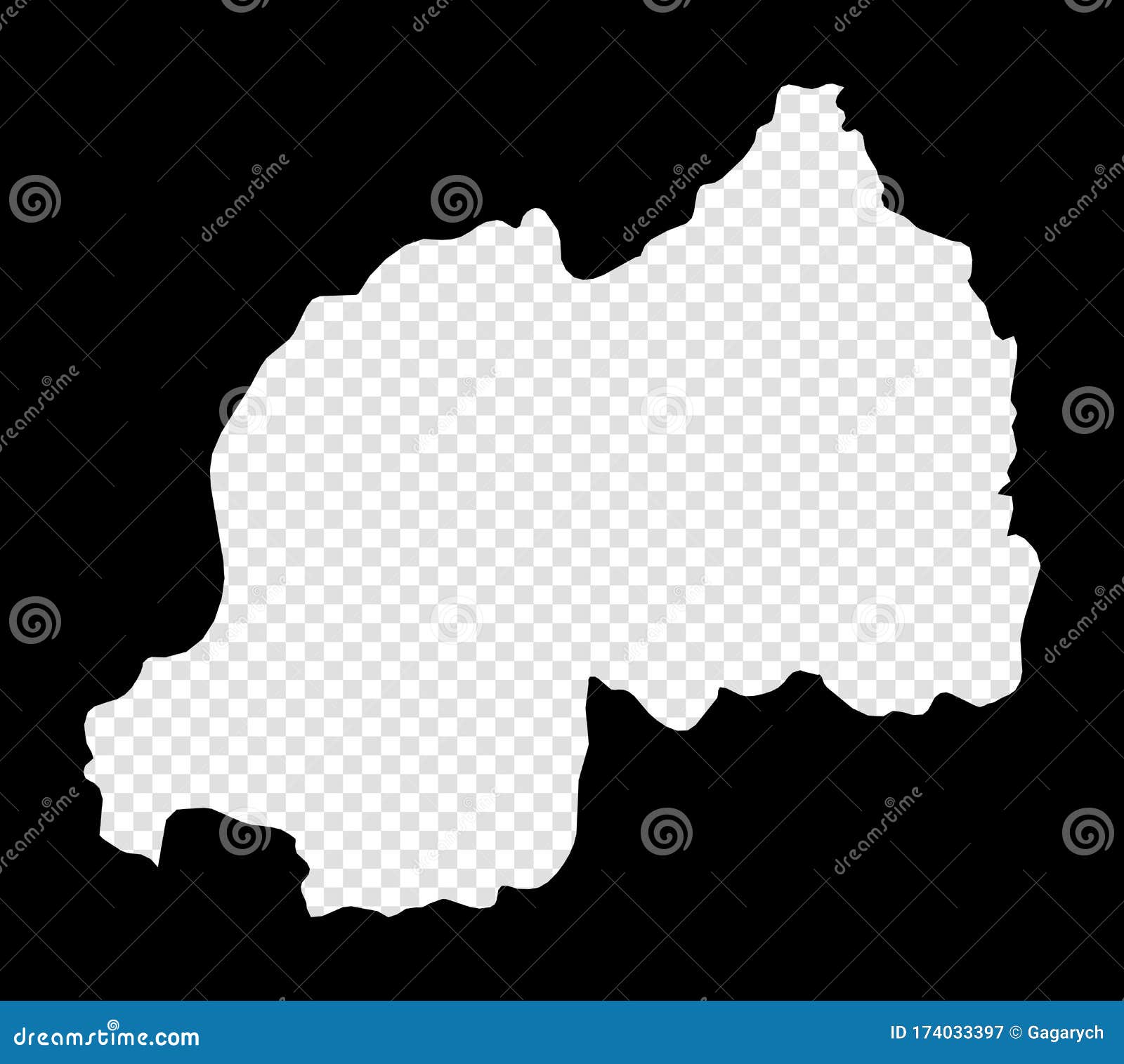 Stencil map of Rwanda. stock vector. Illustration of atlas - 174033397