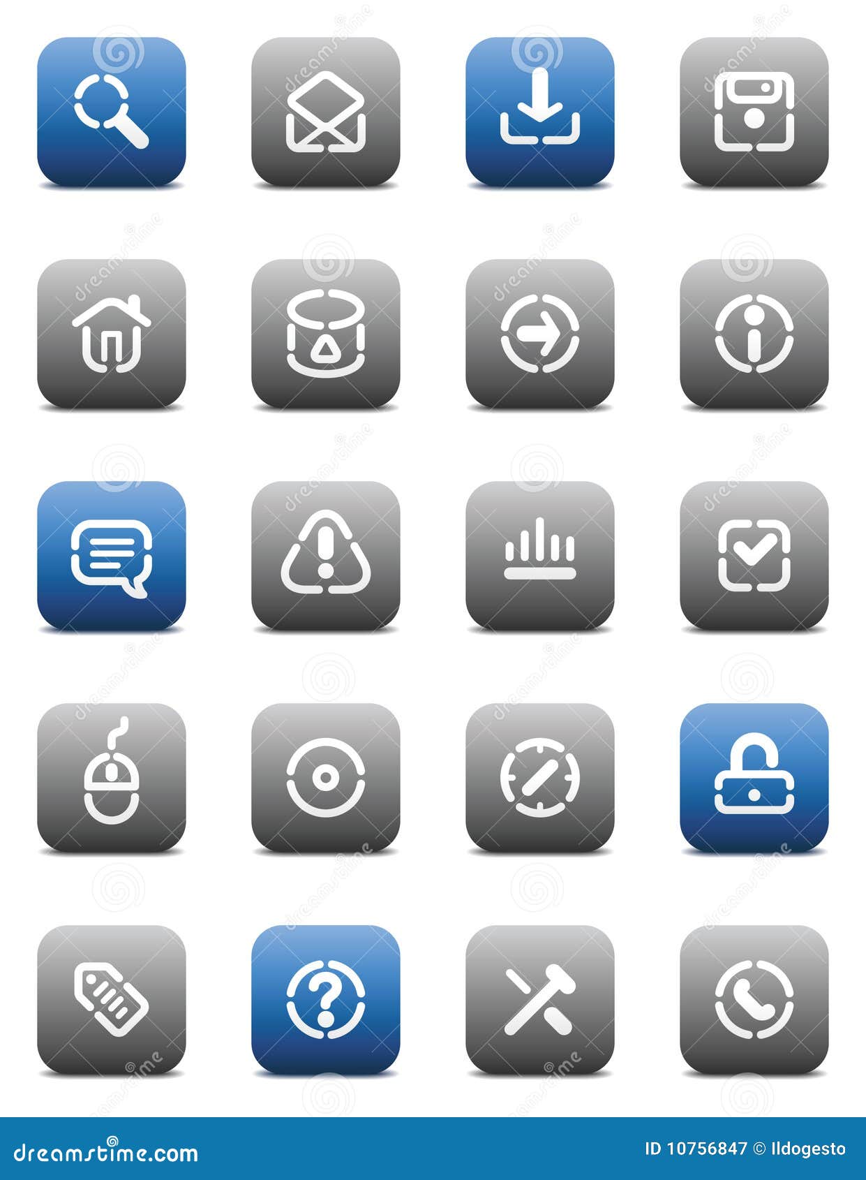 Stencil Matt Buttons for Internet Stock Vector - Illustration of icon ...