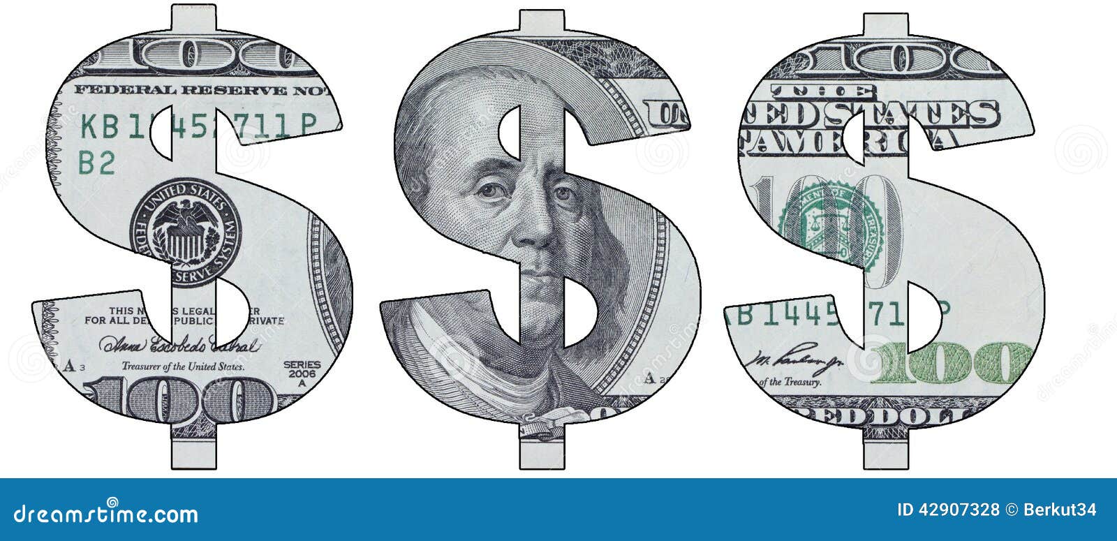 Stencil Sign of the Dollar Banknotes Stock Illustration - Illustration ...