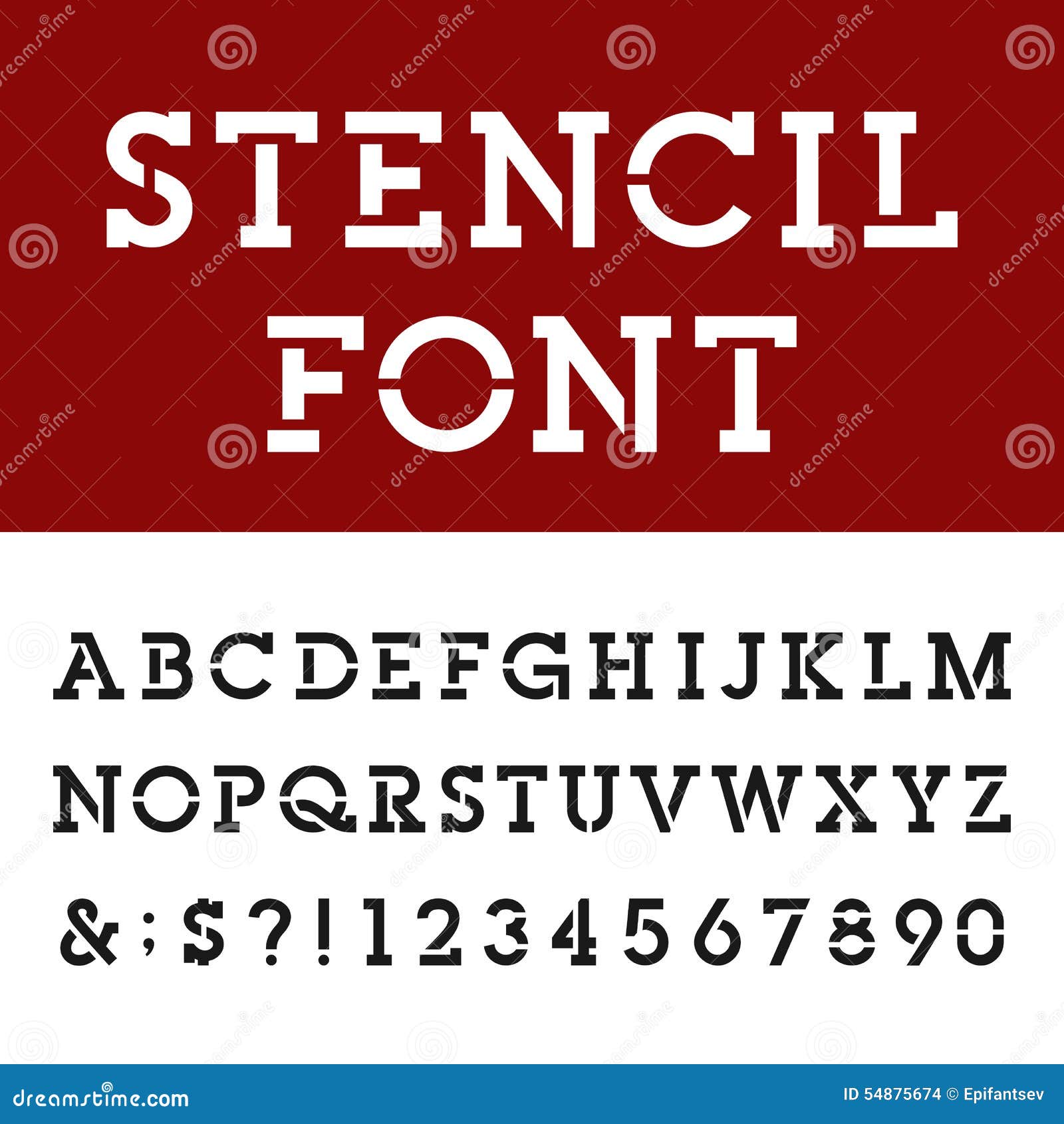 Stencil Font Free Download