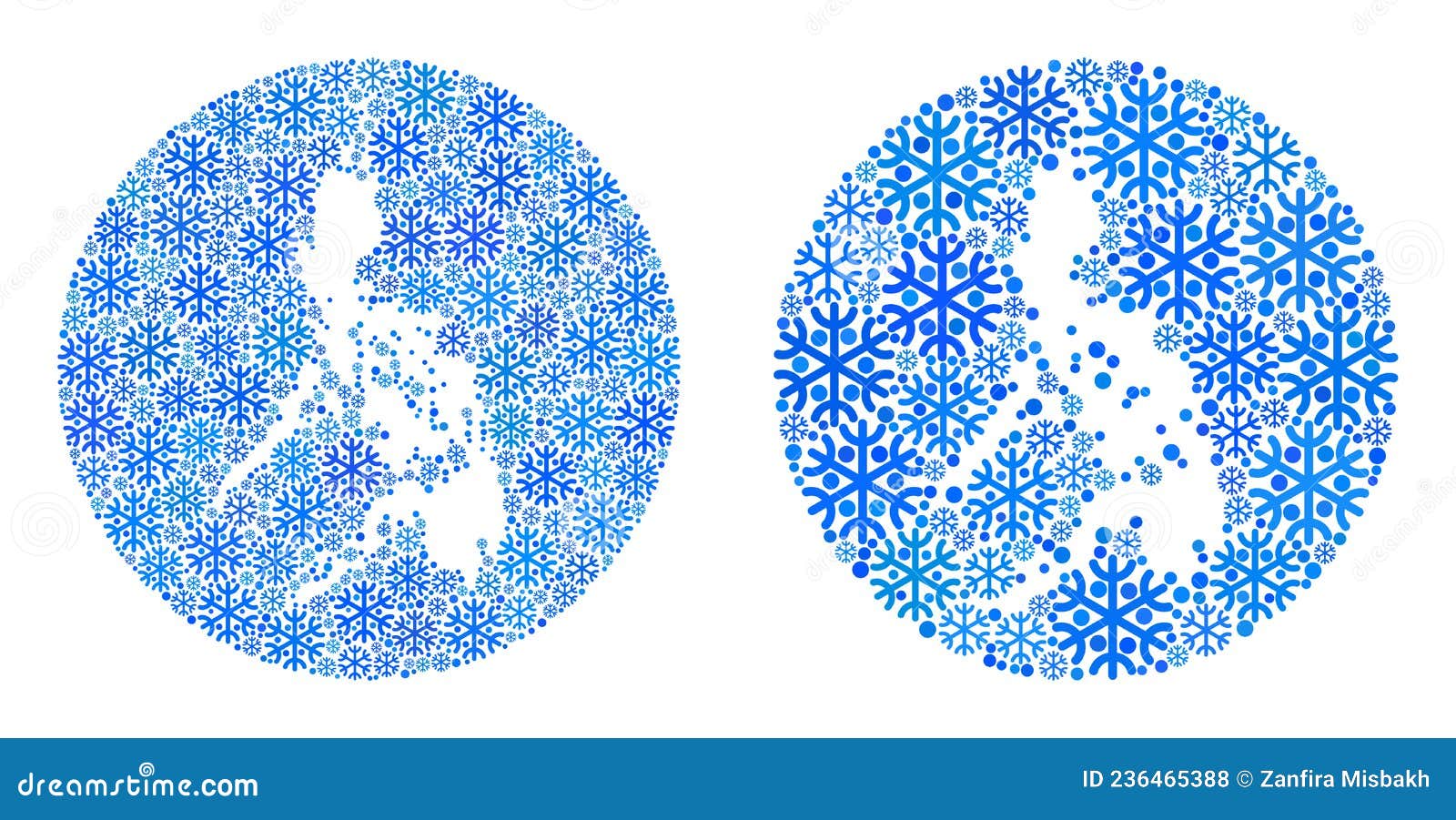 Stencil Spheric Philippines Map - Snowflake Collage with Subtracted ...