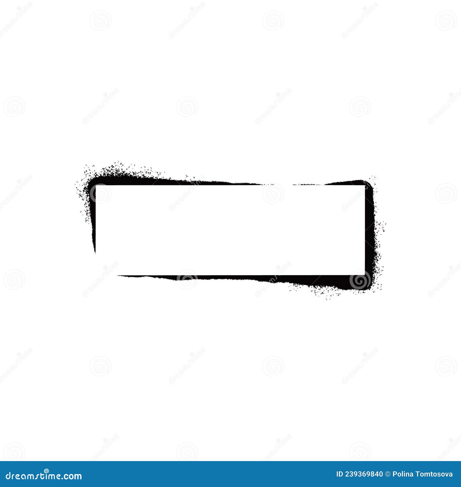 Stencil Spray Effect Paint Frame. Stock Vector - Illustration of ...