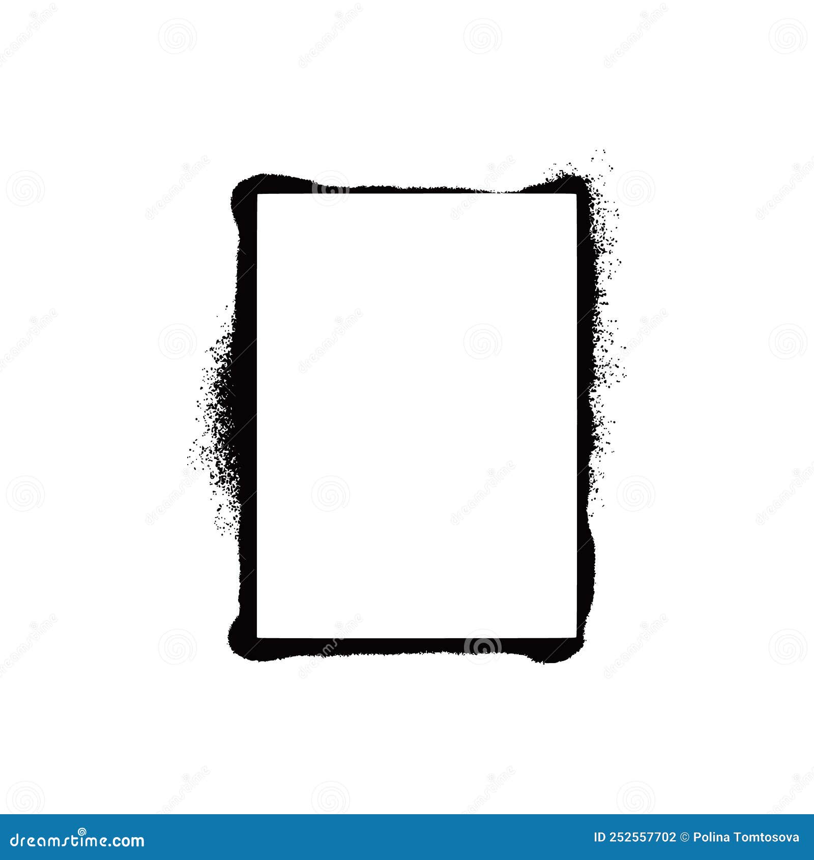 Stencil Spray Effect Paint Frame. Stock Vector - Illustration of frame ...