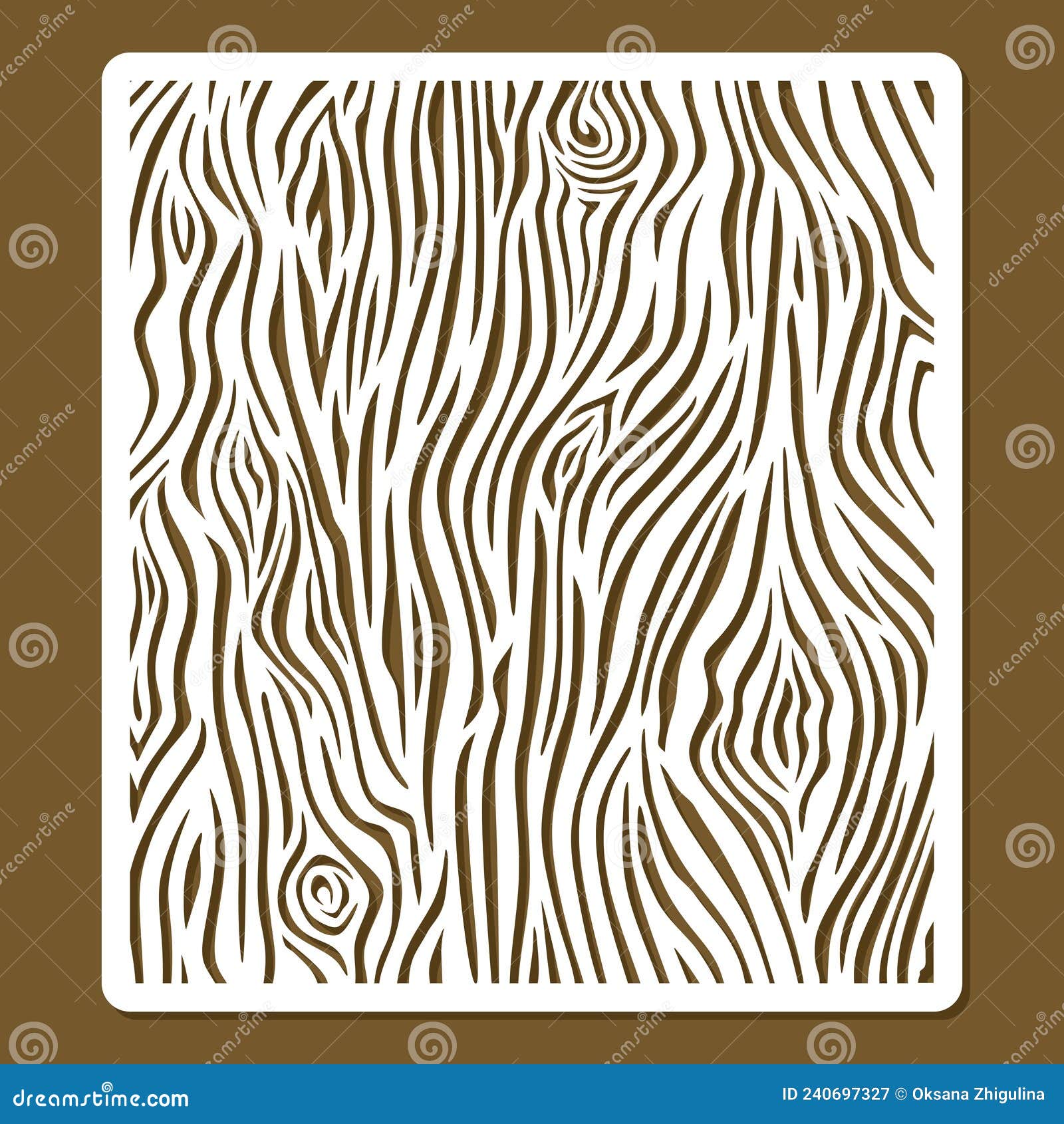 Stencil with wood texture. stock vector. Illustration of carve - 240697327