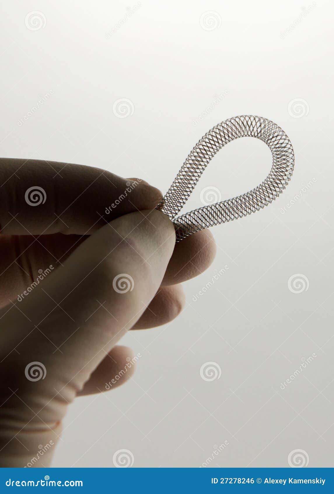 Stent for Endovascular Surgery, Bend Stock Photo - Image of carotid ...