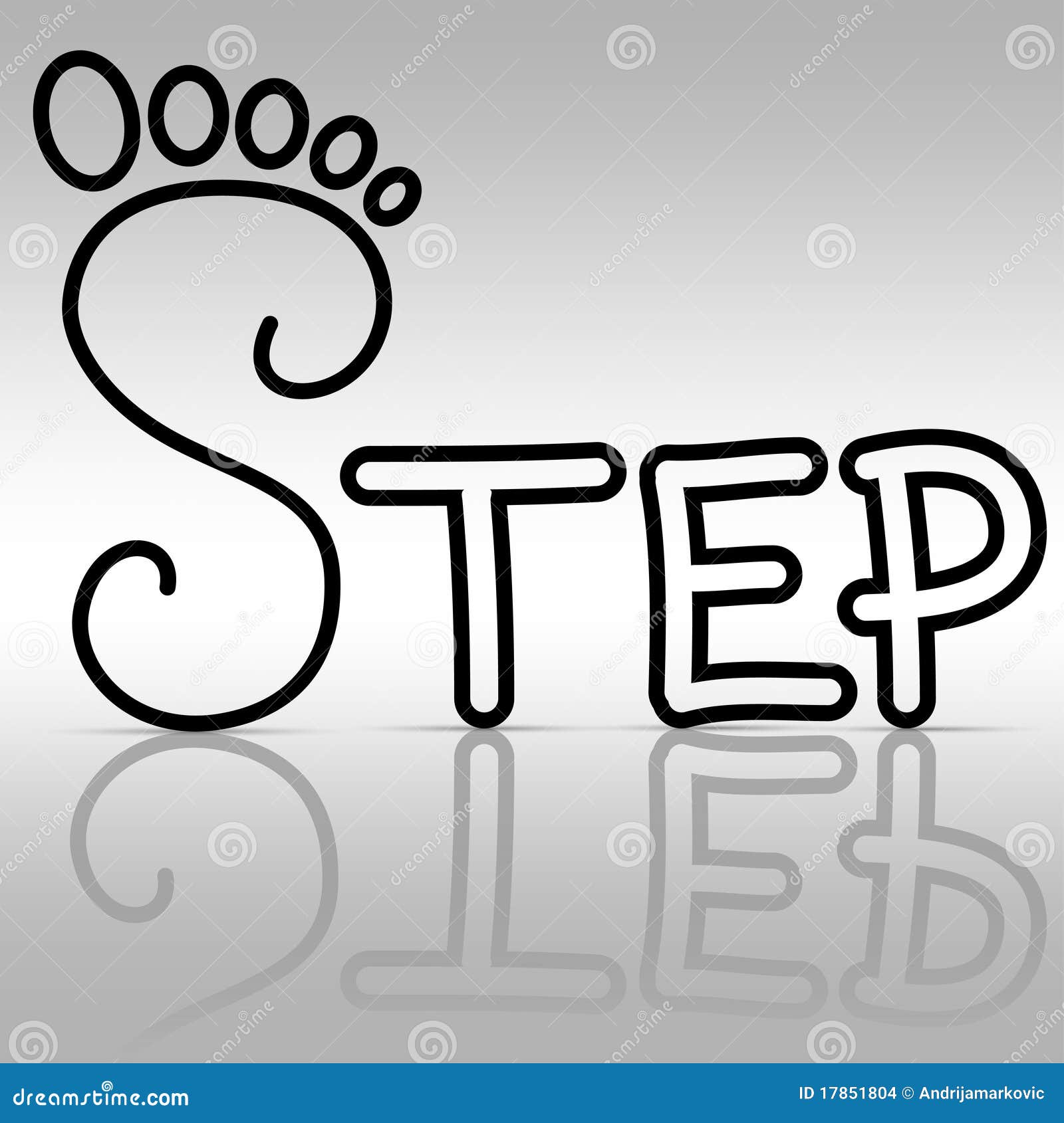 Step stock vector. Illustration of human, step, gray - 17851804