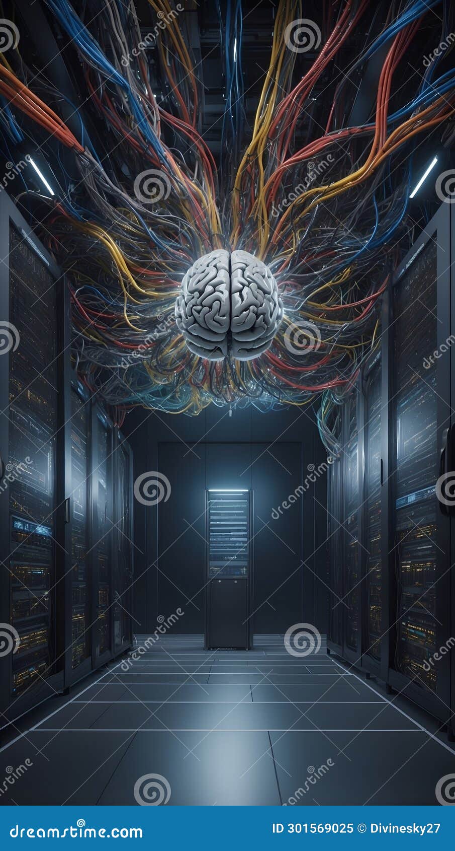 Aeon Nexus: The Timeless Dance Of AI Integration. AI Generate Stock ...