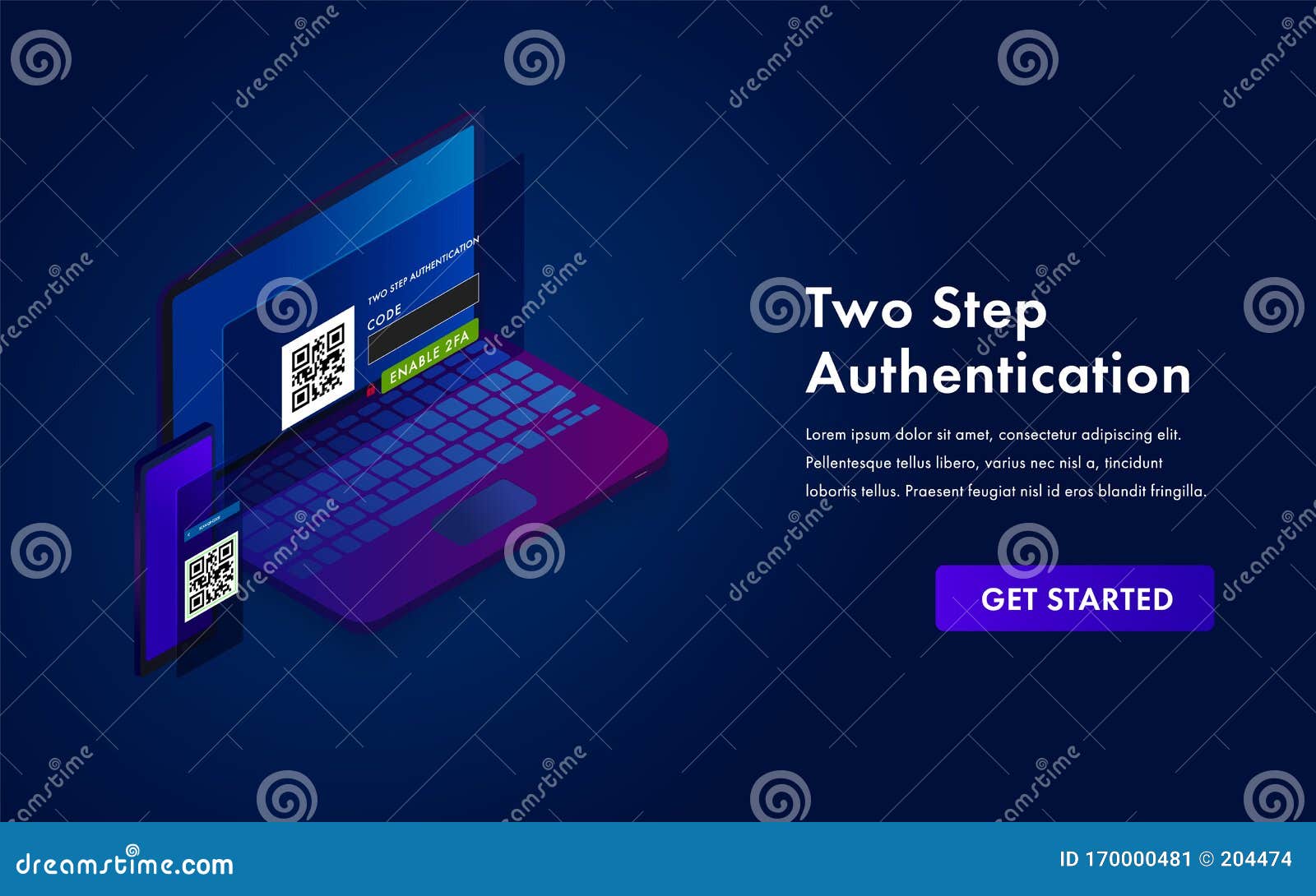 Two Step Authentication Icon. Duo Verification. Two Factor Or Multi ... Two Step Authentication Icon. Duo Verification. Two Factor Or Multi ...