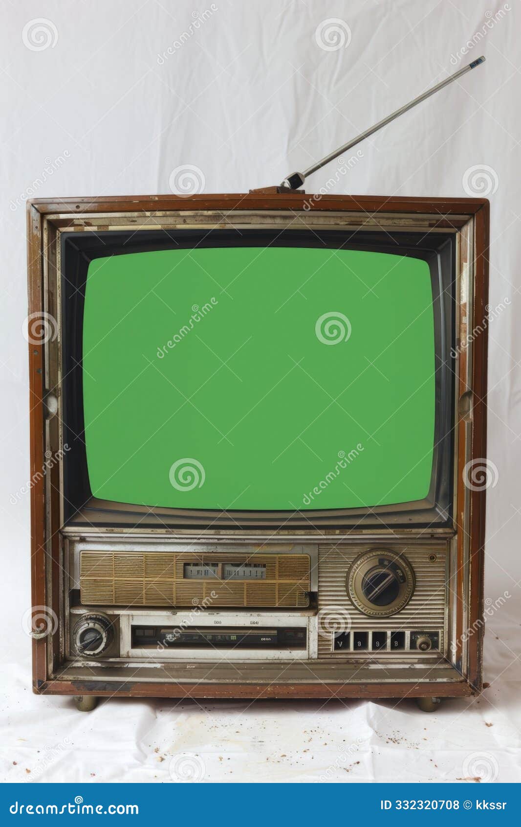 Step Back in Time with a 1970s Vintage TV Featuring a Green Screen for ...