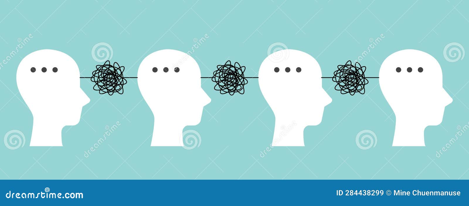 Step of Bad Communicate. Problem Resolve. Complicated Solution ...