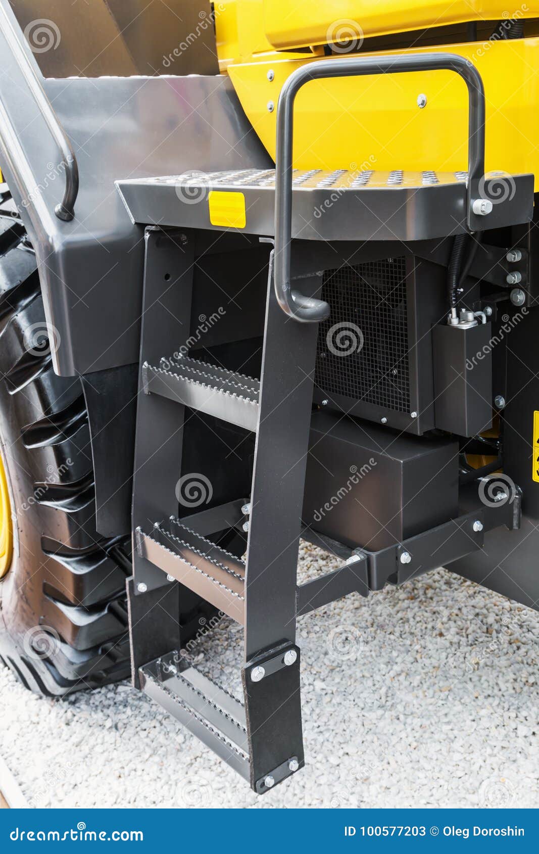 Step into the Cab of the Tractor Stock Image - Image of metal, truck ...
