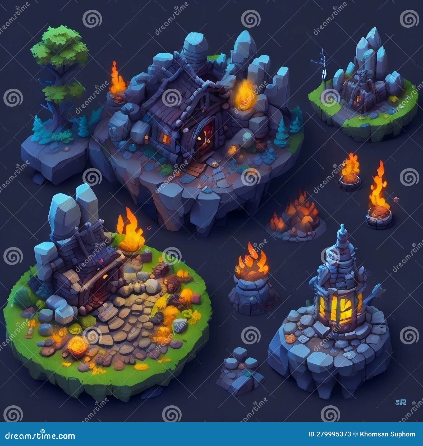 Immersive Fantasy Island: Stylized Game Assets for Detailed and Vivid ...