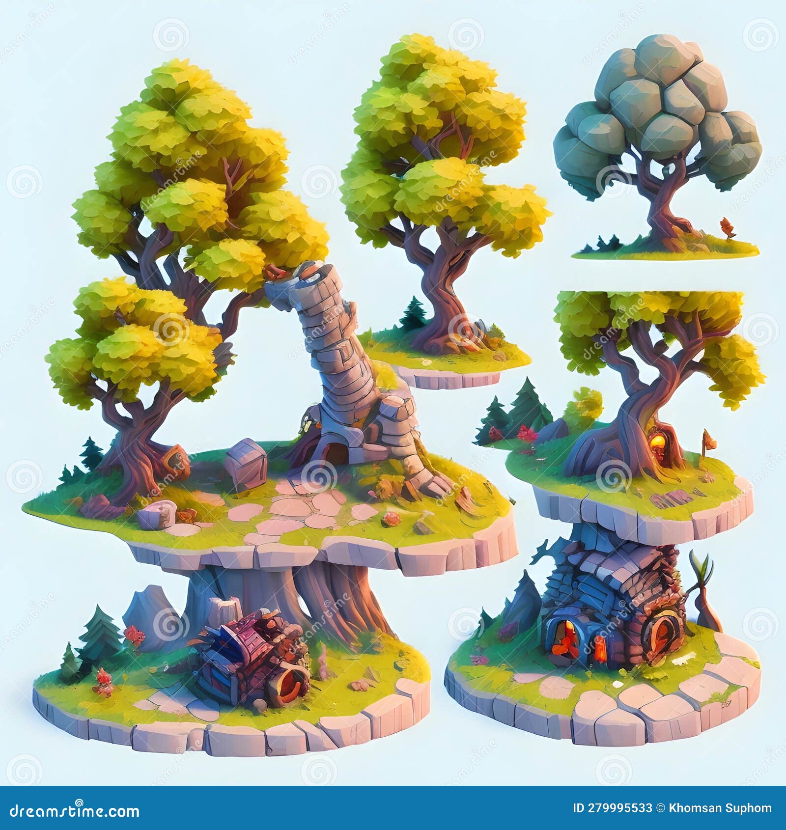 Immersive Fantasy Island: Stylized Game Assets for Detailed and Vivid ...