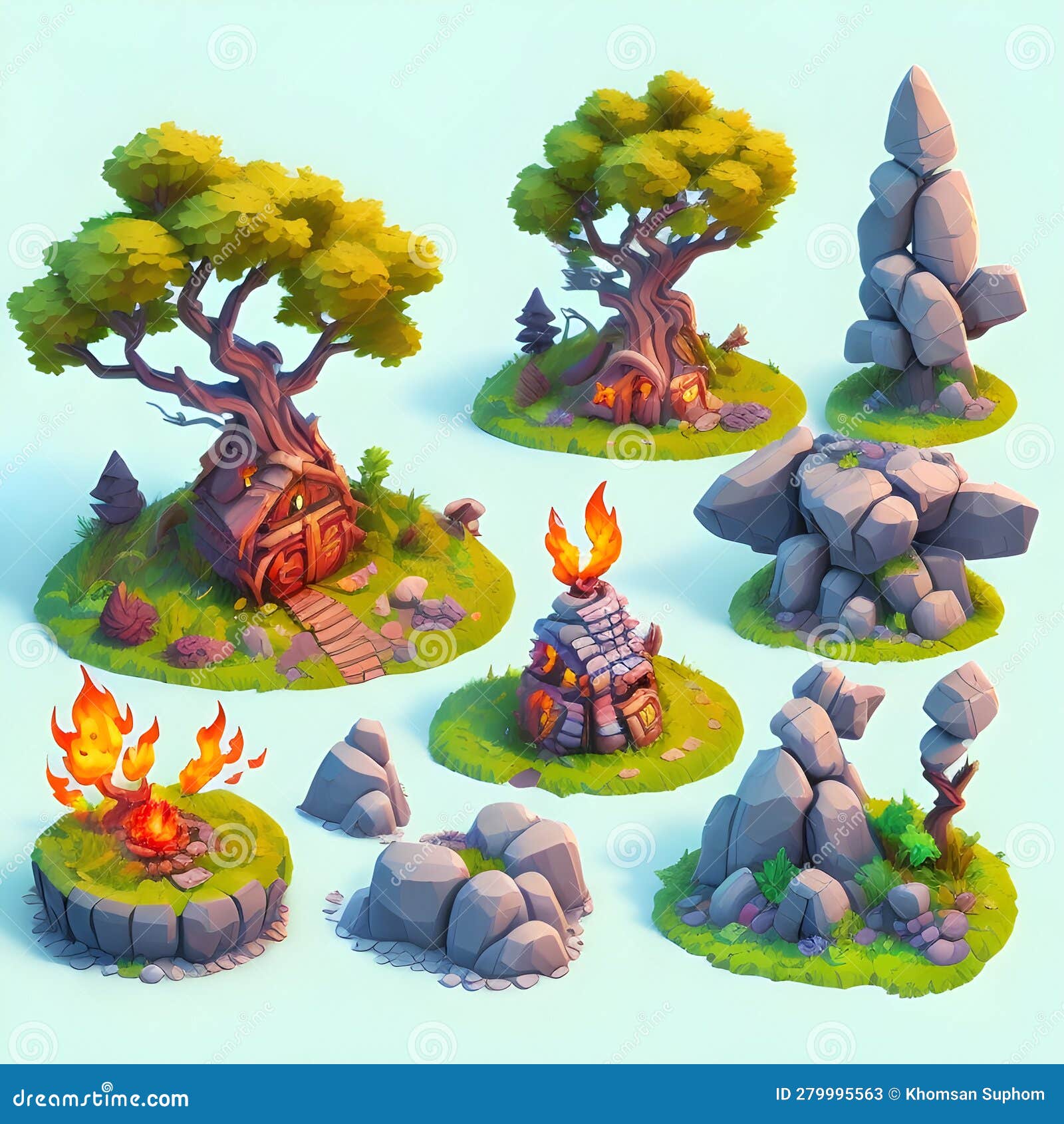 Immersive Fantasy Island: Stylized Game Assets for Detailed and Vivid ...