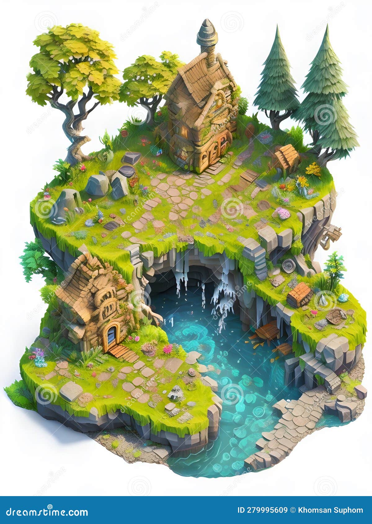Immersive Fantasy Island: Stylized Game Assets for Detailed and Vivid ...