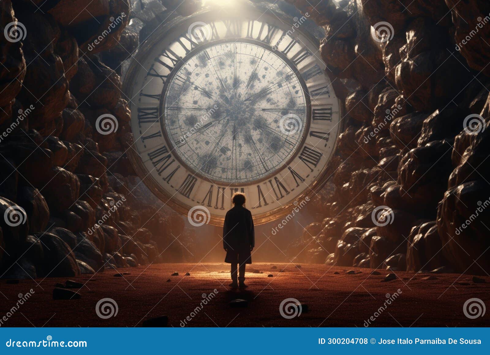 Enter a World Where Time Flows Backward and Stock Illustration ...