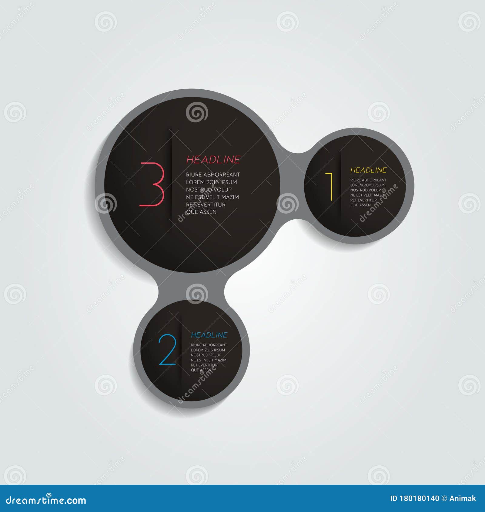 3 step chart, infographic stock vector. Illustration of background ...