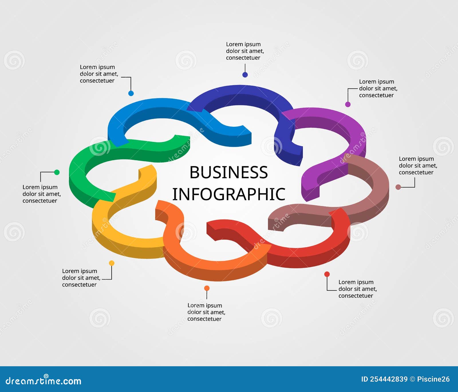 Step Chart Template for Infographic for Presentation for 8 Element ...