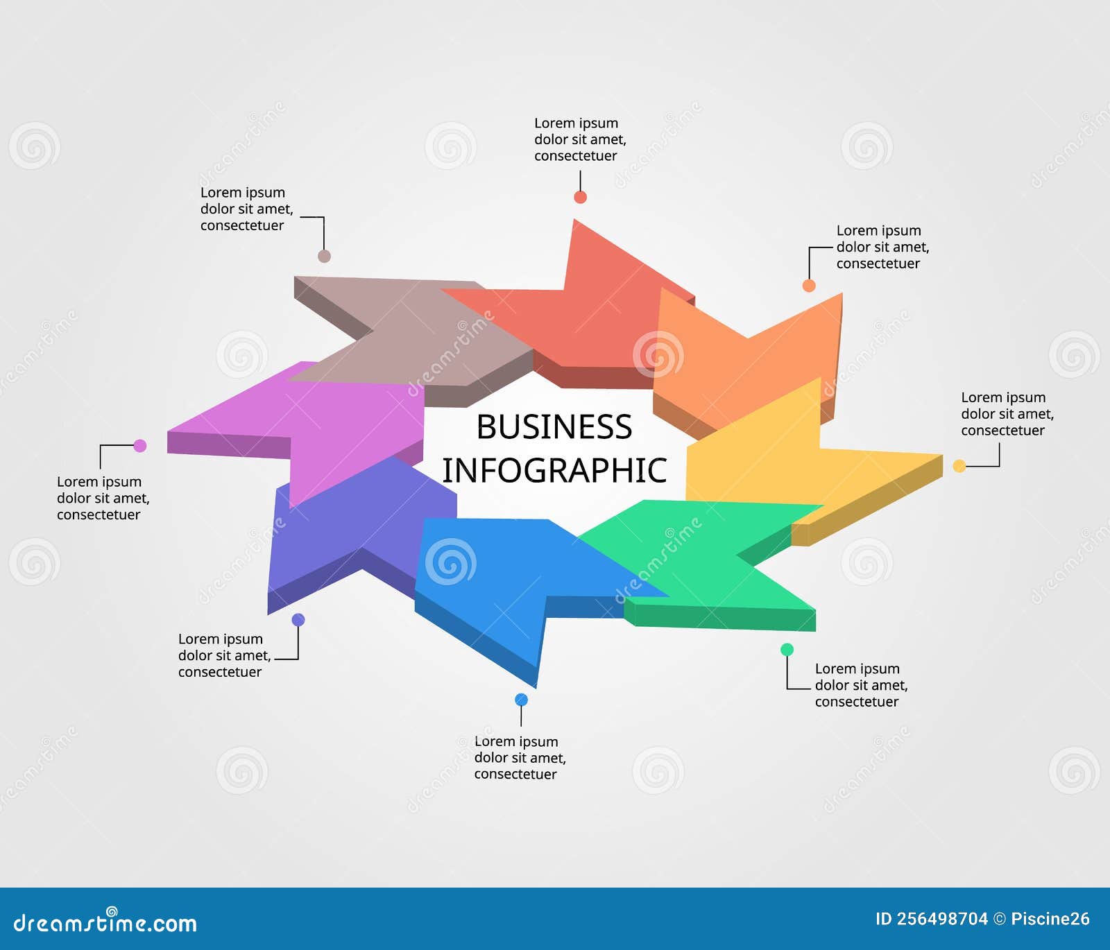 Step Chart Template for Infographic for Presentation for 8 Element ...
