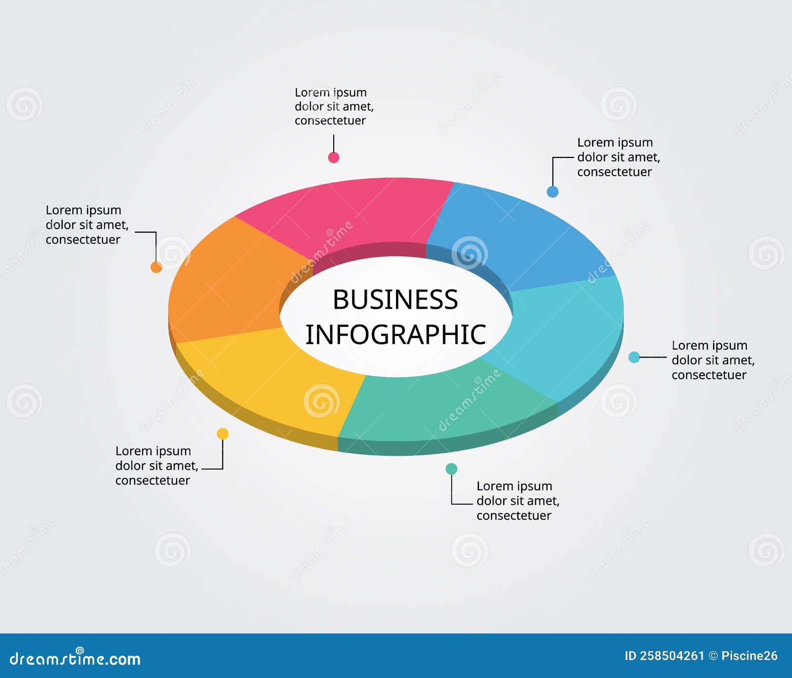 Step Circle Chart Template for Infographic for Presentation for 6 ... Step Circle Chart Template for Infographic for Presentation for 6 ...