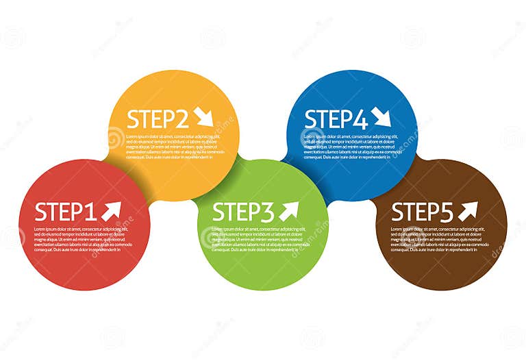 Step Circle stock vector. Illustration of label, background - 34368802