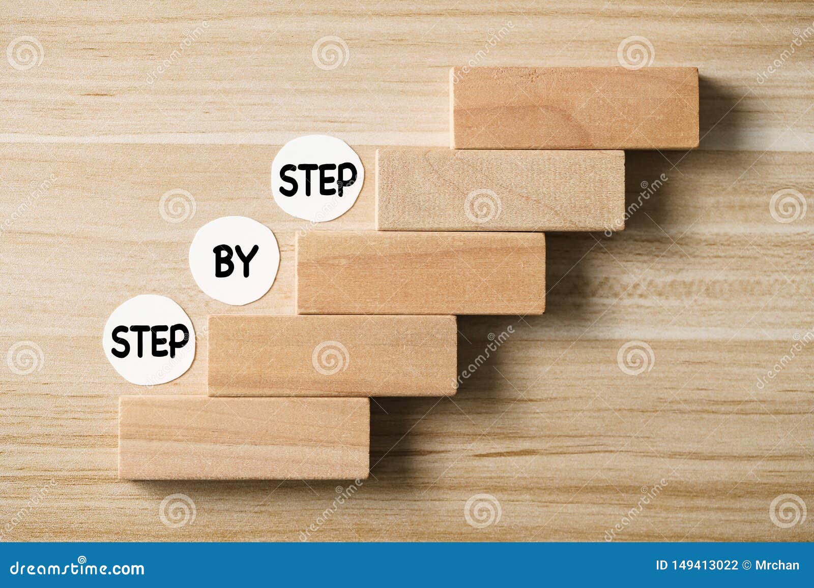 Step by Step Concept stock photo. Image of progress - 149413022