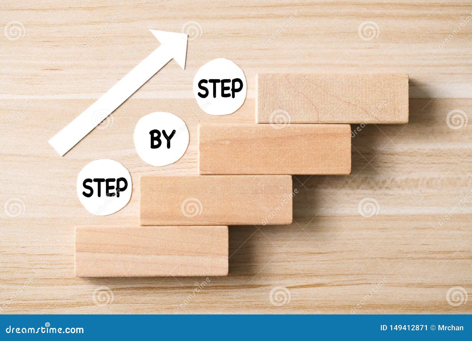 Step by Step Concept stock image. Image of improve, profit - 149412871