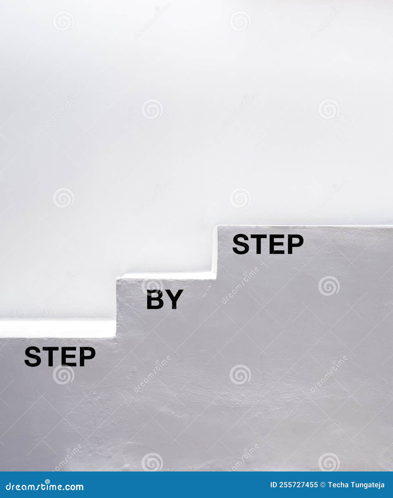Step by Step Concept. the Words, Step by Step, Black Color Text on ...