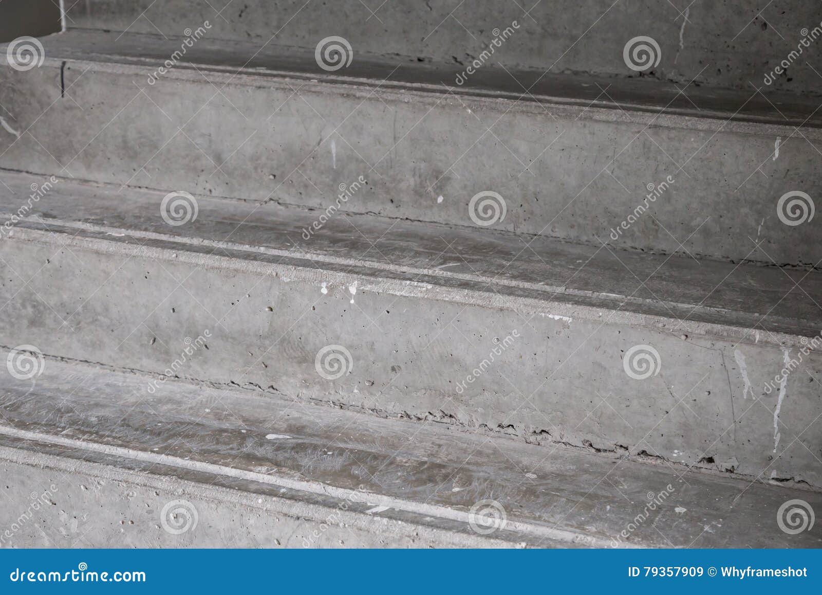 Step of Concrete Stair on a Top and Front View Stock Image - Image of ...