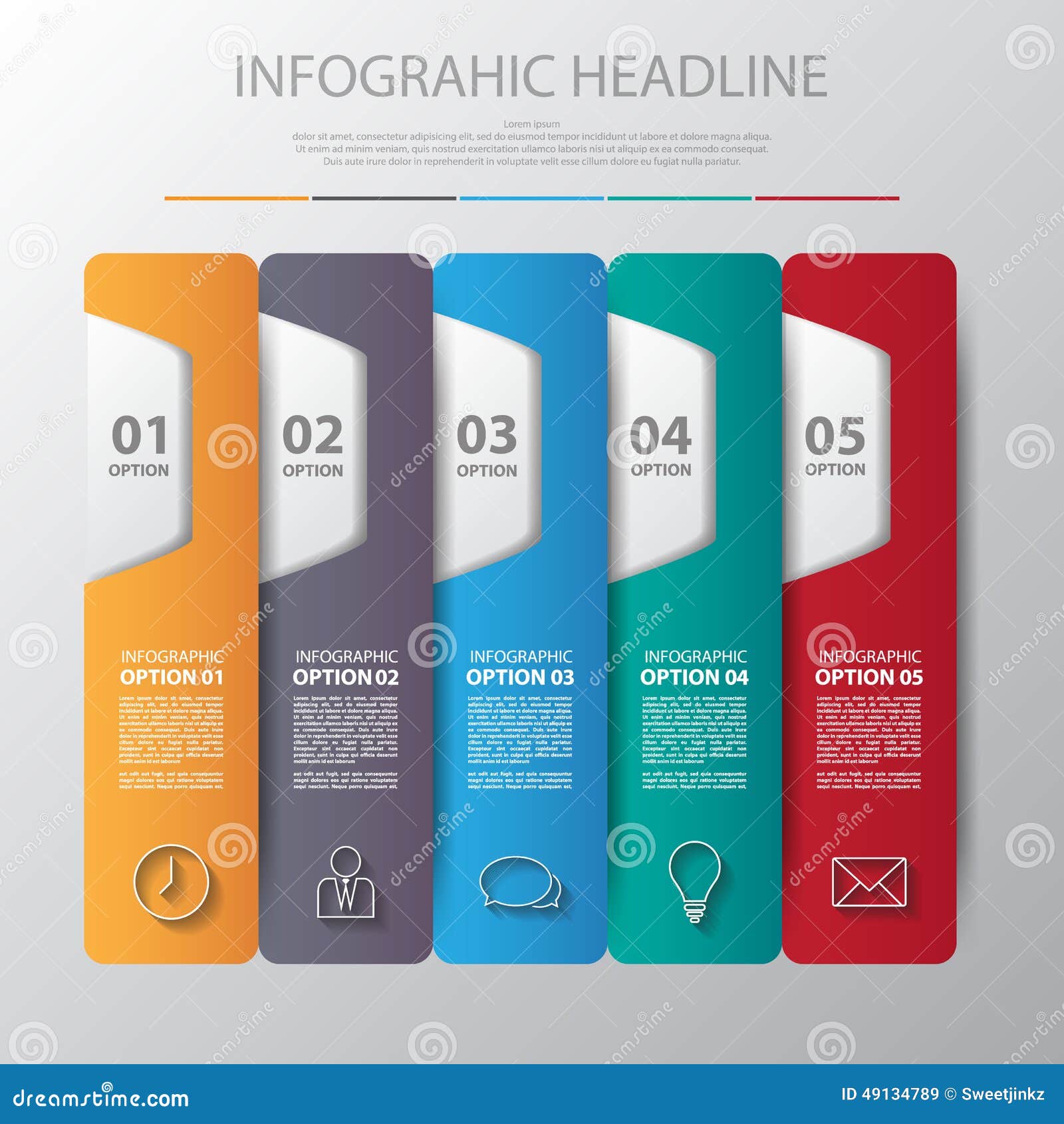 Step Design of Four Part Pyramid Infographic Element. Vector/ Il Stock ...