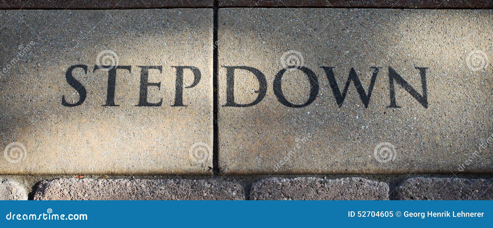 Step Down stock image. Image of sign, information, step - 52704605