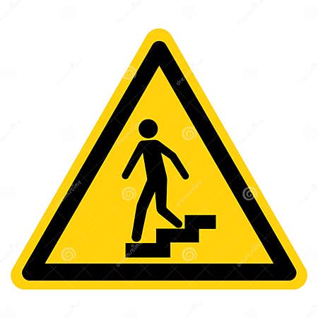 Step Down Symbol Sign, Vector Illustration, Isolate on White Background ...