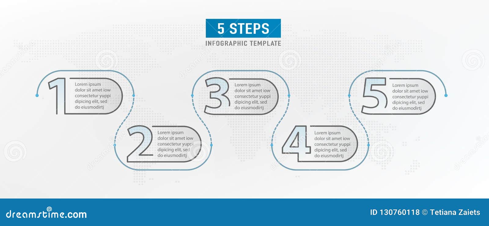 5 Step Elements. Workflow Graphic Design. Infograph Timeline. Strategy ...