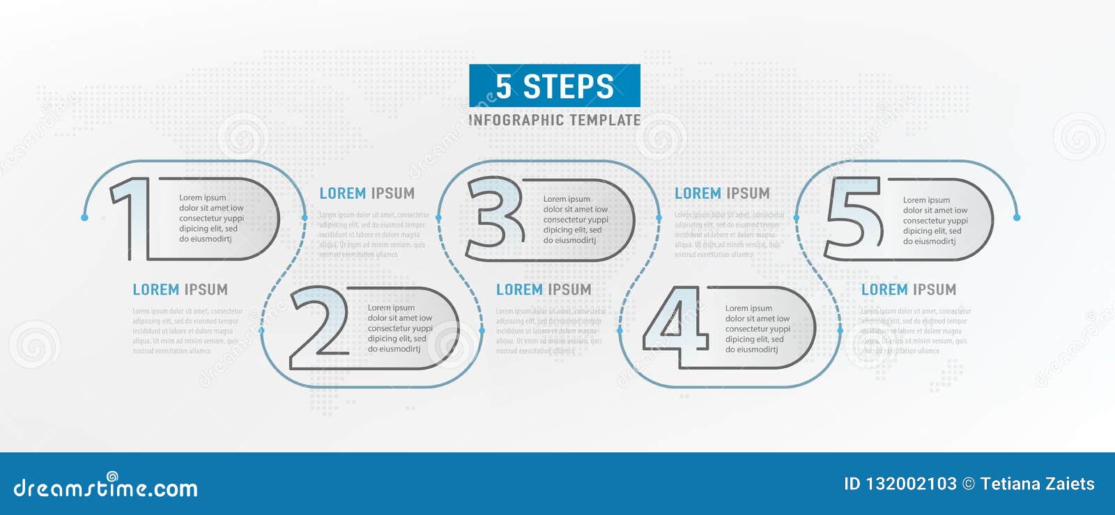 5 Step Elements. Workflow Graphic Design. Infograph Timeline. Strategy ...