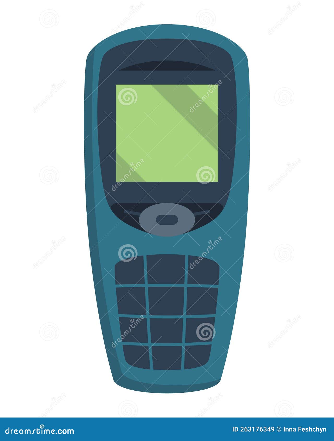 Step of Evolution of Phone. Last Century Communication Device. Old ...