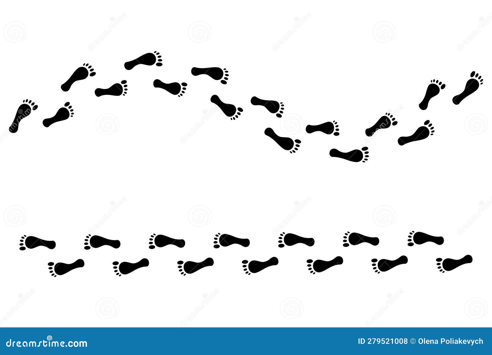 Step Footprints Paths, Vector Icon Illustration. Vector Illustration ... Step Footprints Paths, Vector Icon Illustration. Vector Illustration ...