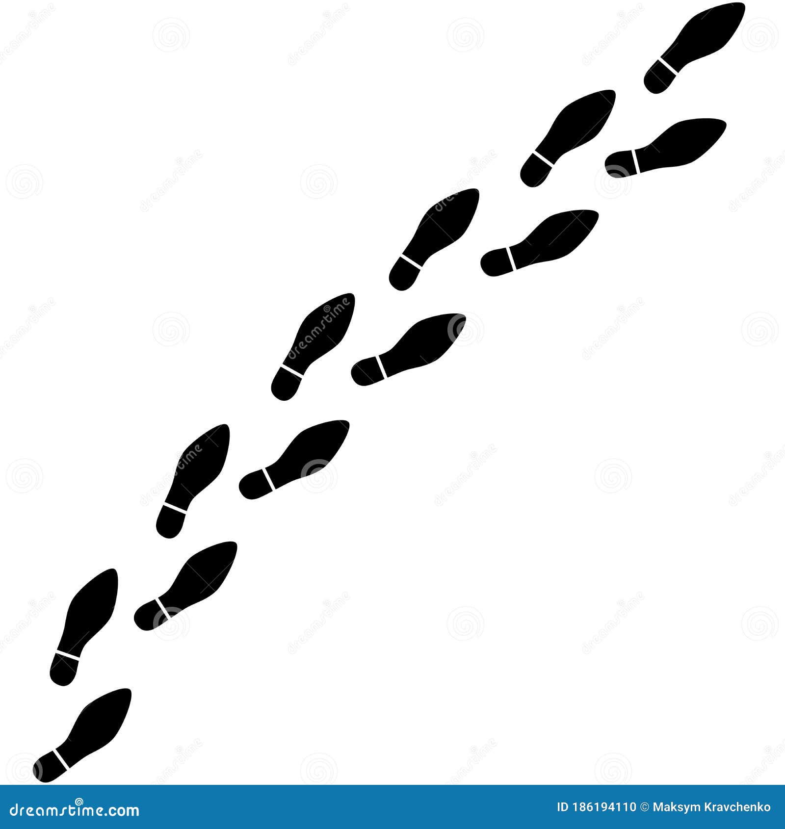 Step Footprints Paths. Vector Illustration Stock Vector - Illustration ... Step Footprints Paths. Vector Illustration Stock Vector - Illustration ...
