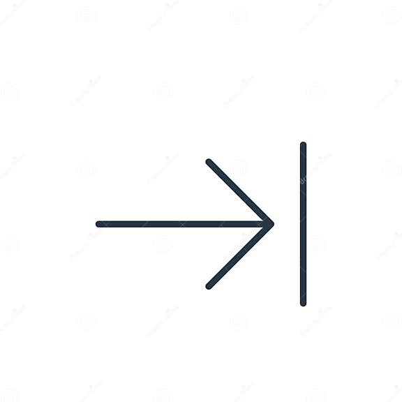 Step Forward Icon Vector from User Interface Concept. Thin Line ...