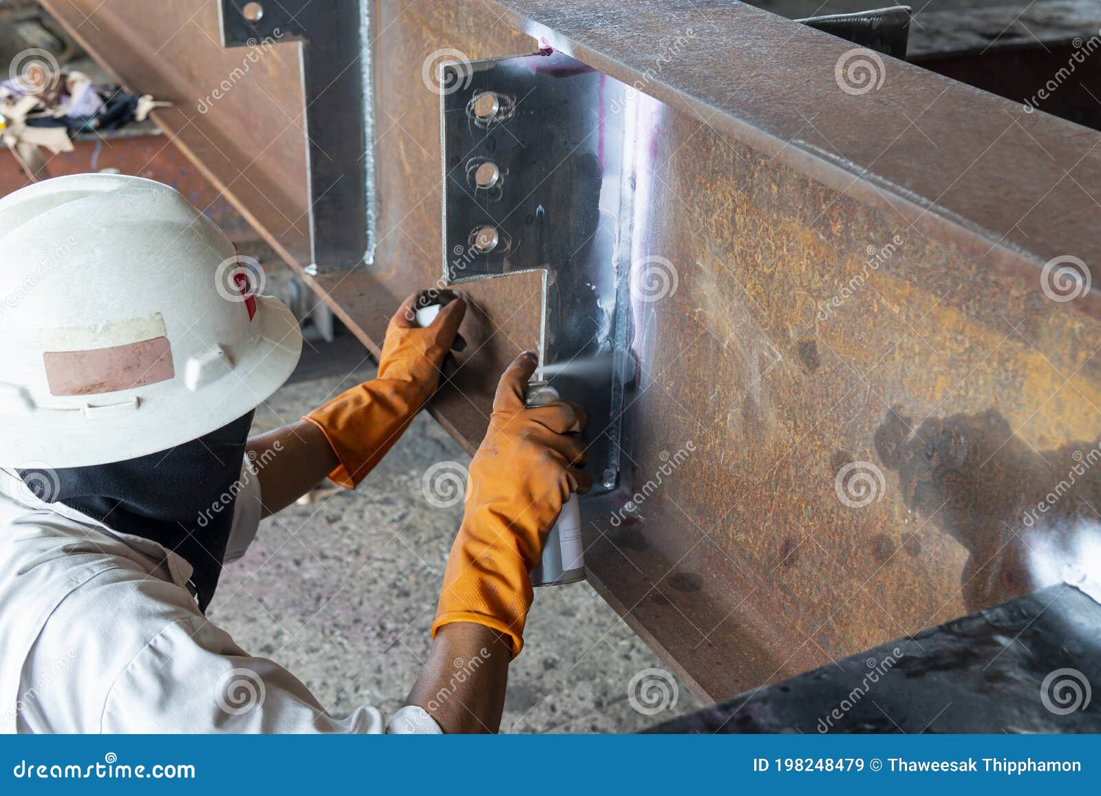 The Step Fourth of Doing Penetrant Testing is Step To Use Developer ...