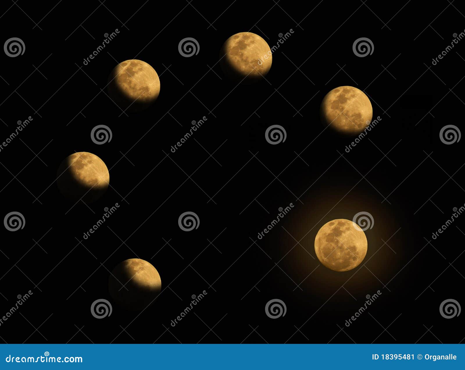The step of full moon stock image. Image of night, yellow - 18395481