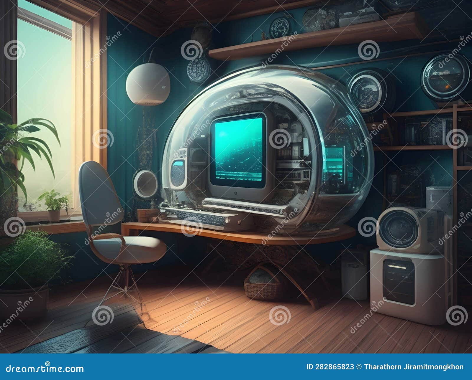 Smart Living: Captivating Technology in the House Artwork for Sale ...
