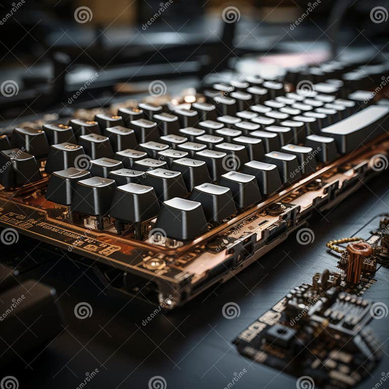 Luxurious Mechanical Computer Computer with Electronics Exposed ...