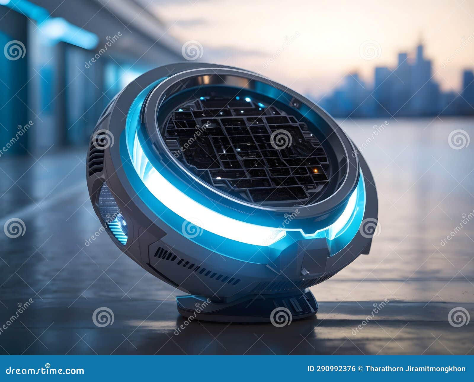 Illuminating Tomorrow: LED Lights in the Future Stock Illustration ...