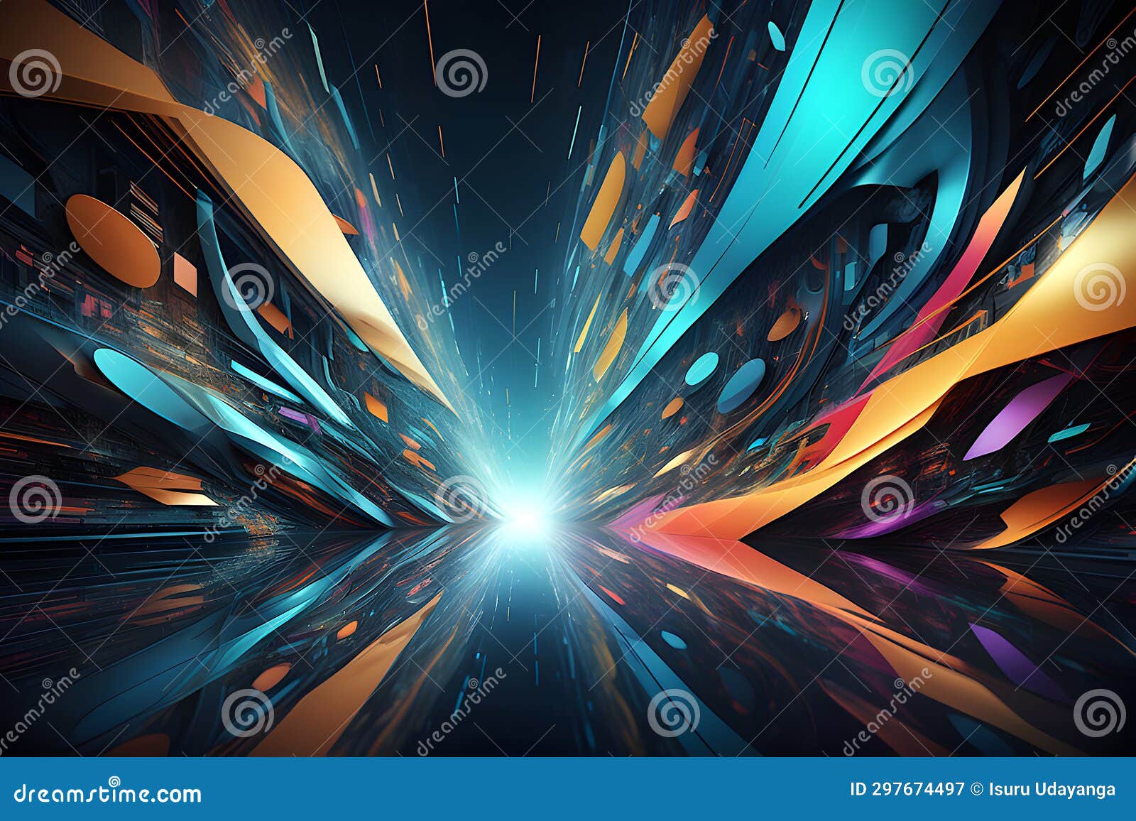Abstract Background. Vivid Colors. Dynamic Shapes. and Intricate ...