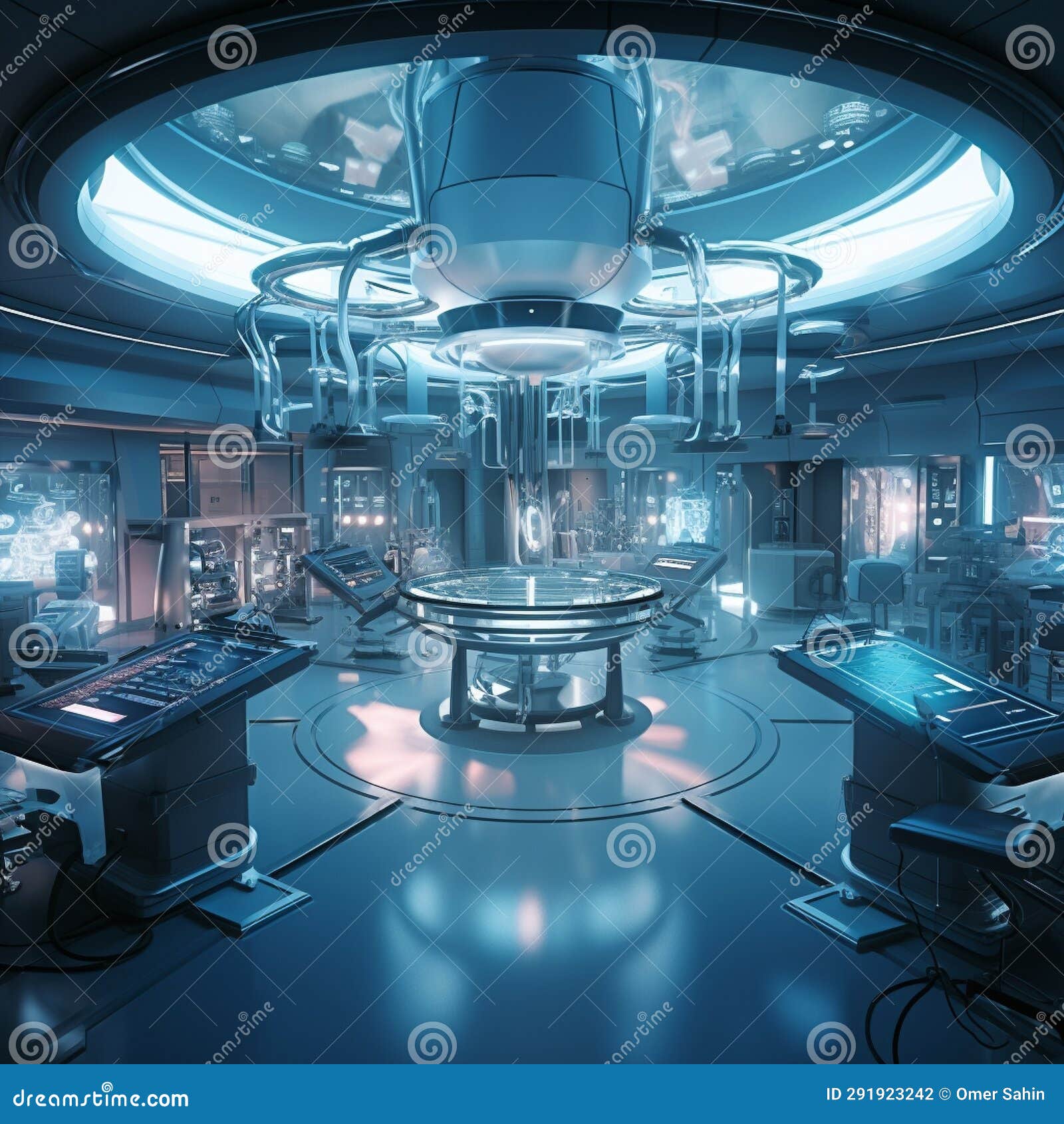 Futuristic Medical Operating Room with Orchestra of Surgical ...
