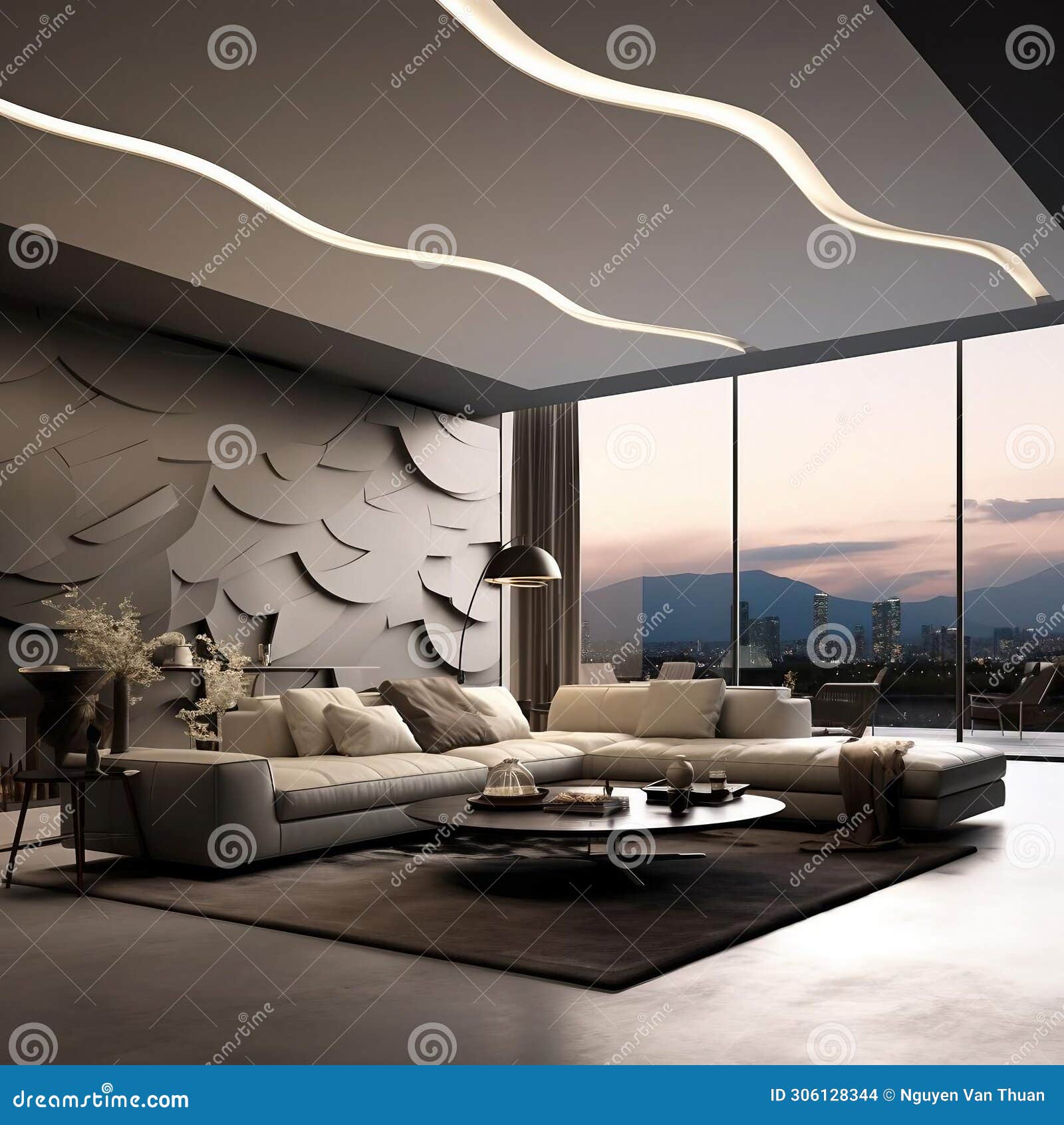 Step into the Future with Our New Ceiling Design Stock Illustration ...