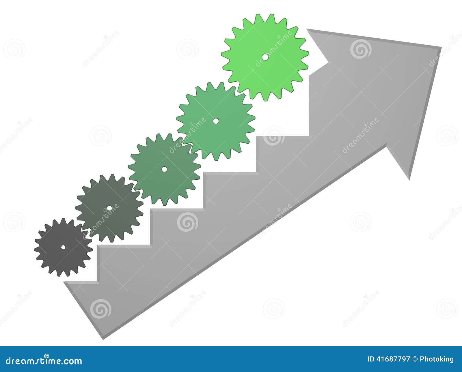 Step gear stock illustration. Illustration of mechanism - 41687797