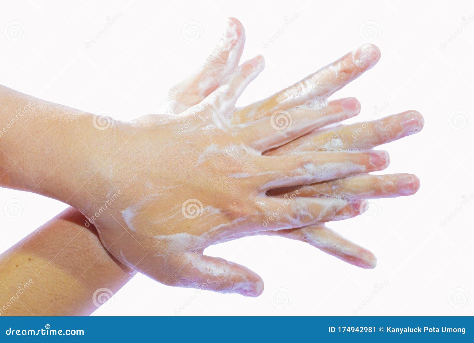 Step 3 Hand washing stock image. Image of nails, health - 174942981