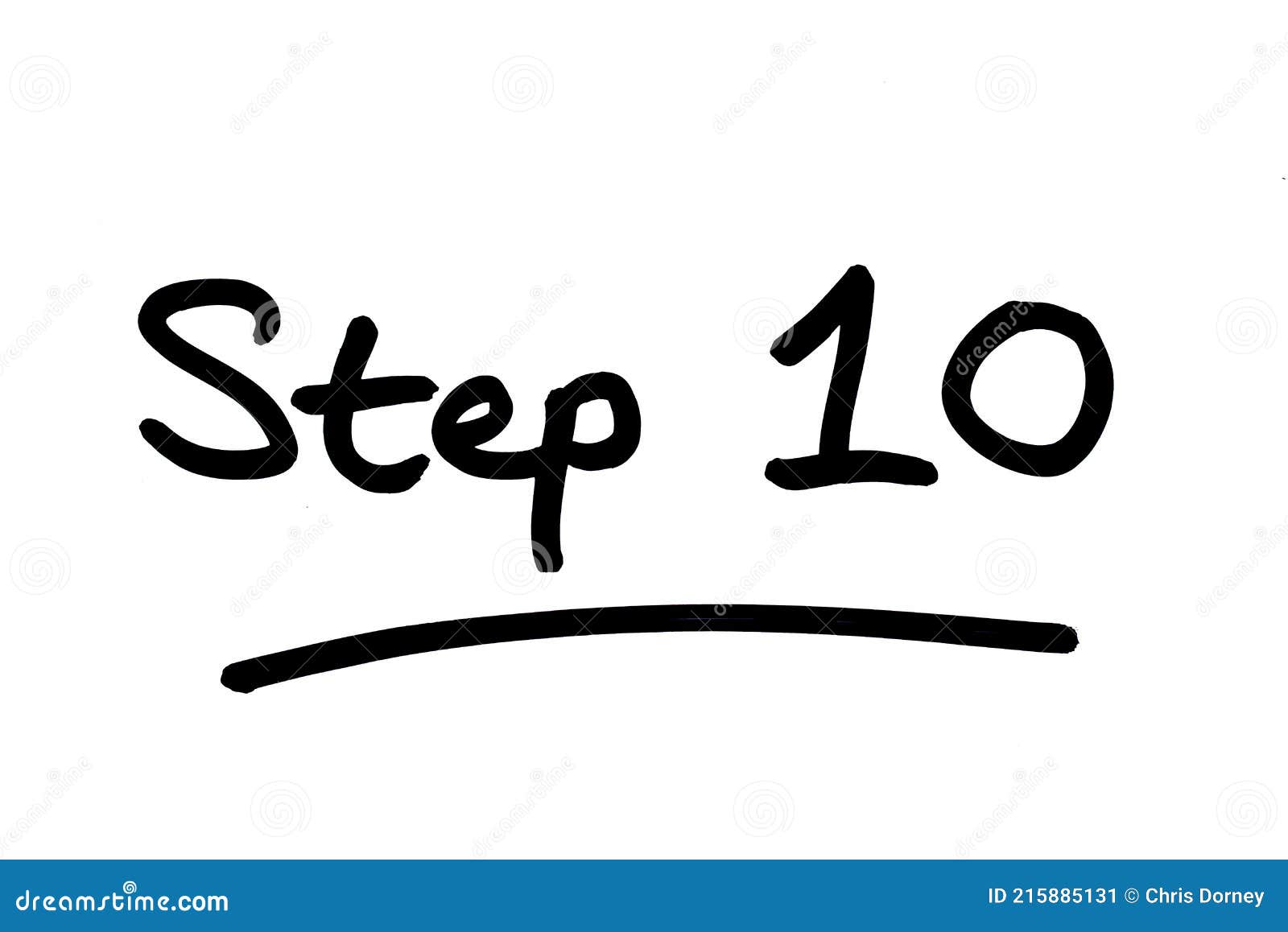 Step 10 stock illustration. Illustration of tenth, header - 215885131